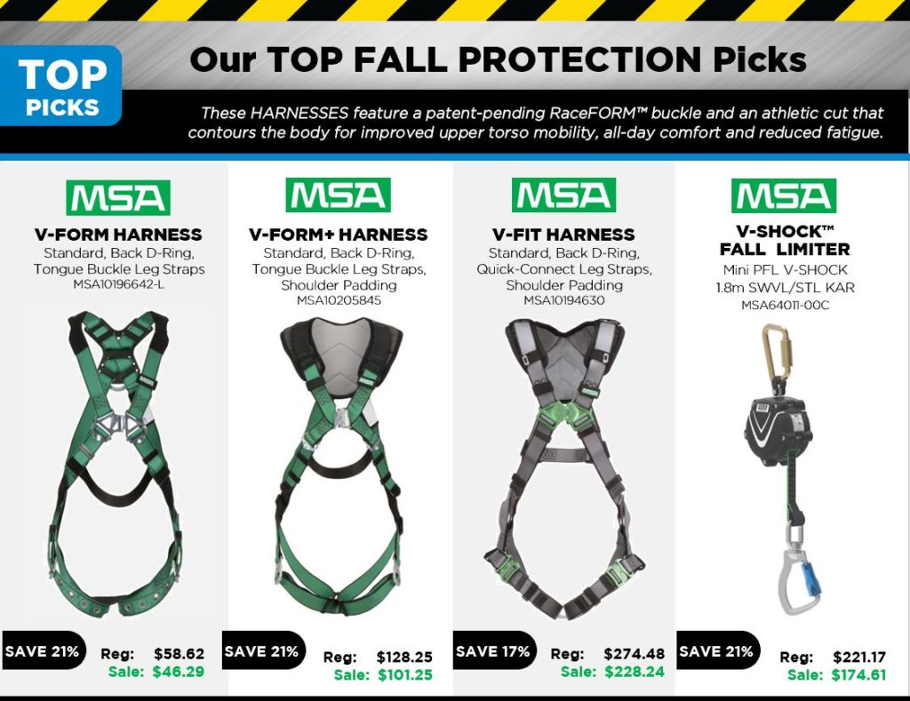 Introductory Prices on MSA Safety Harnesses | Central McGowan
